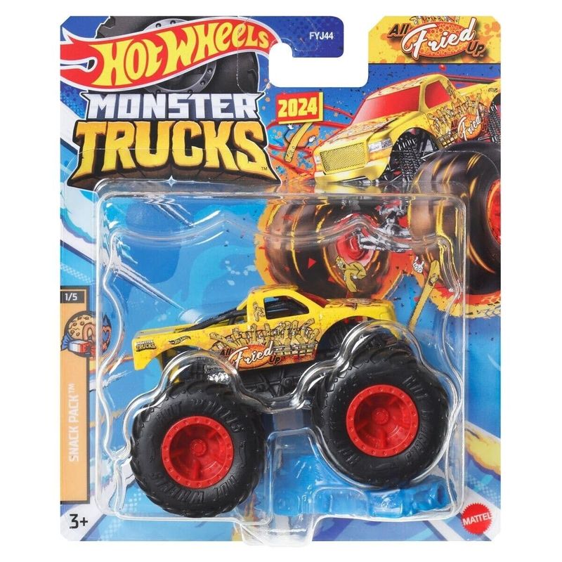 Hot Wheels Monster Trucks New for 2024 1:64 Scale (All Fried Up 1/5 ...