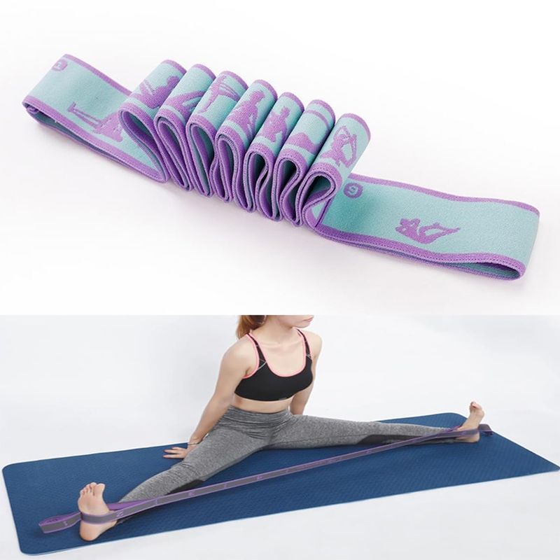 Stretch Band, Fitness Band, Leg Stretcher, High Elasticity, 9 Levels of ...