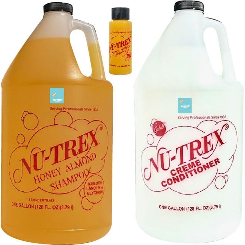 Nu-Trex Honey Almond Shampoo and White Conditioner (Sealed Gallon) and ...