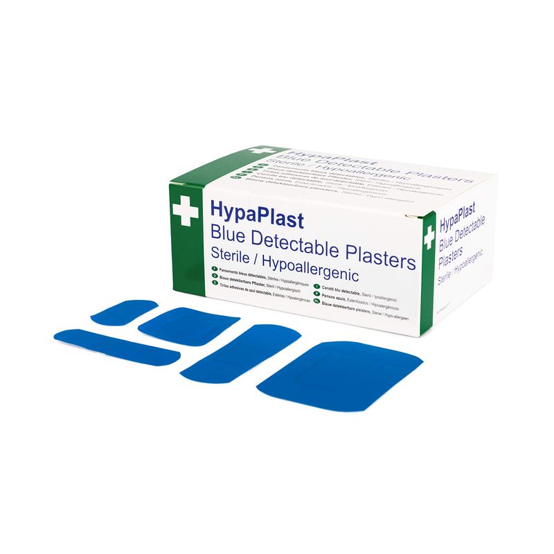 Safety First Aid D7010 HypaPlast Blue Detectable Catering Plaster ...
