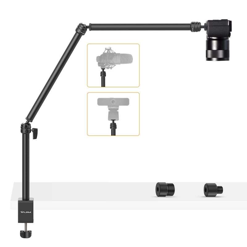 Flexible Arm, ULANZI LS08 Overhead Camera Mount, Desk Camera Stand 3 ...