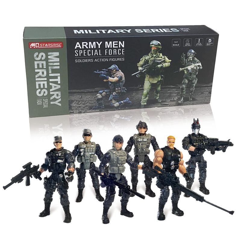MQSTARSRISE Army Men Toy Soldiers, Soldiers Toys Army Men Set for Boys ...