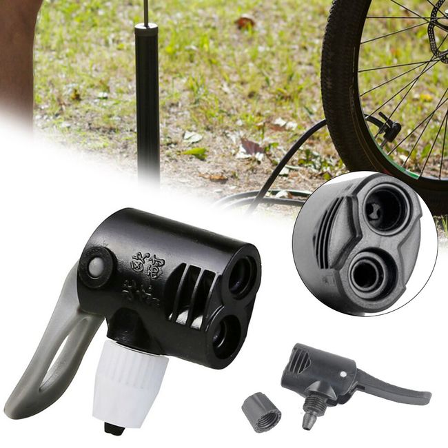 Foot Activated Bike Bicycle Floor Pump PVC Dual Pump Head