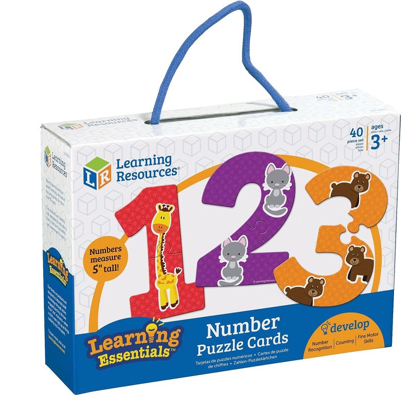 Learning Resources Number Puzzle Cards, Early Number Recognition ...