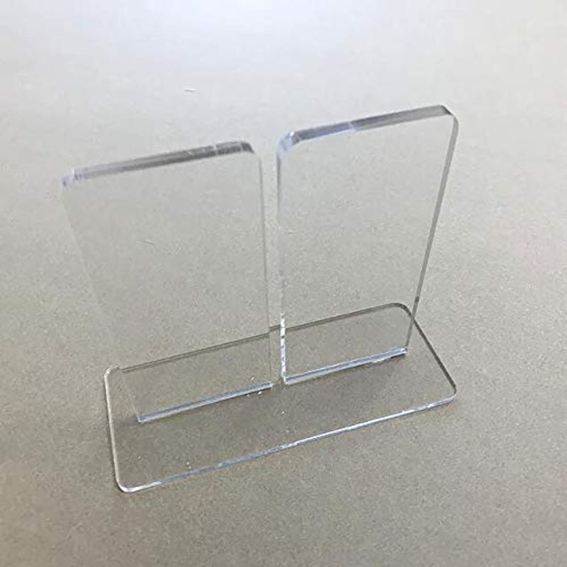 2 sa-2 Partition Stands, Acrylic Plates, 0.2 inch (5 mm) Board Insert ...