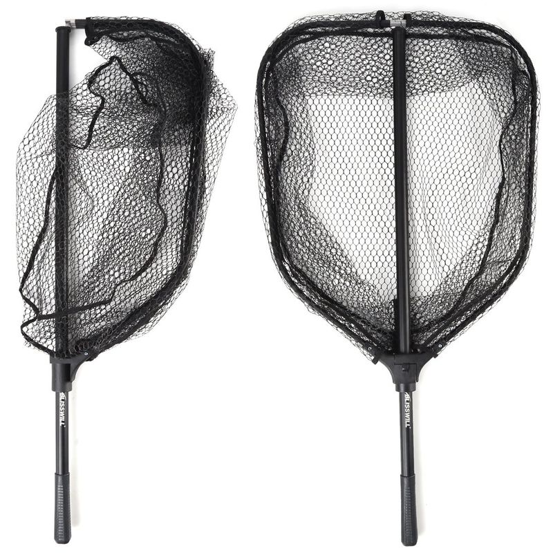 BLISSWILL Large Fishing Net Collapsible Fish Landing Net with ...
