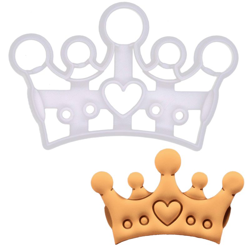 Bakerlogy Princess Crown Cookie Cutter Detailed Biscuit Cutter Design