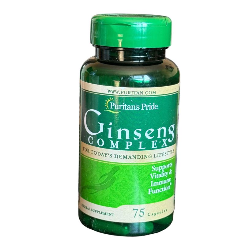 Puritan's Pride Ginseng Complex - 75 Capsules Exp. 12/2026 - NEW, SEALED - Online Marketplace ...