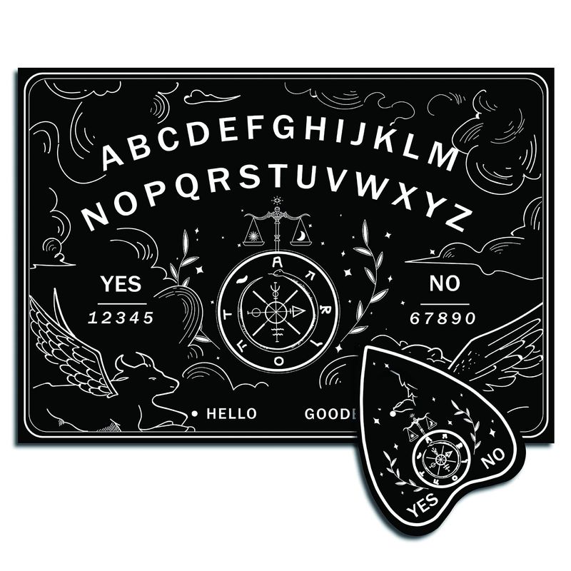 CREATCABIN Wood Spirit Board Pendulum Board Wooden Talking Boards with ...