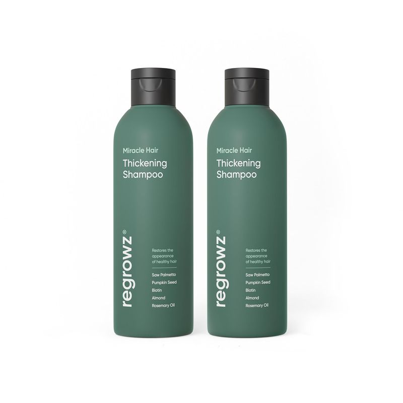 Regrowz Organic Hair Thickening Shampoo with Biotin & Rosemary Oil ...