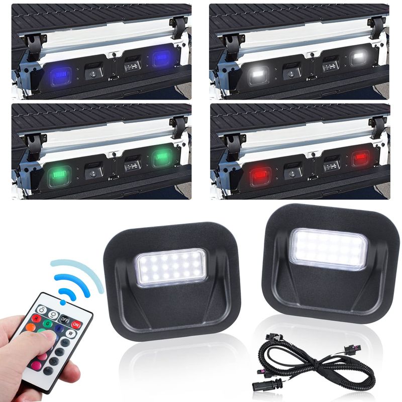 HERCOO Multipro Tailgate Step Light Multicolor RGB Flexible LED Truck ...