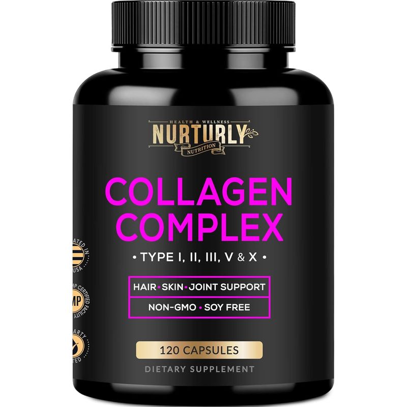 Multi Collagen Peptides Powder Capsules - Hydrolyzed Collagen Peptides ...