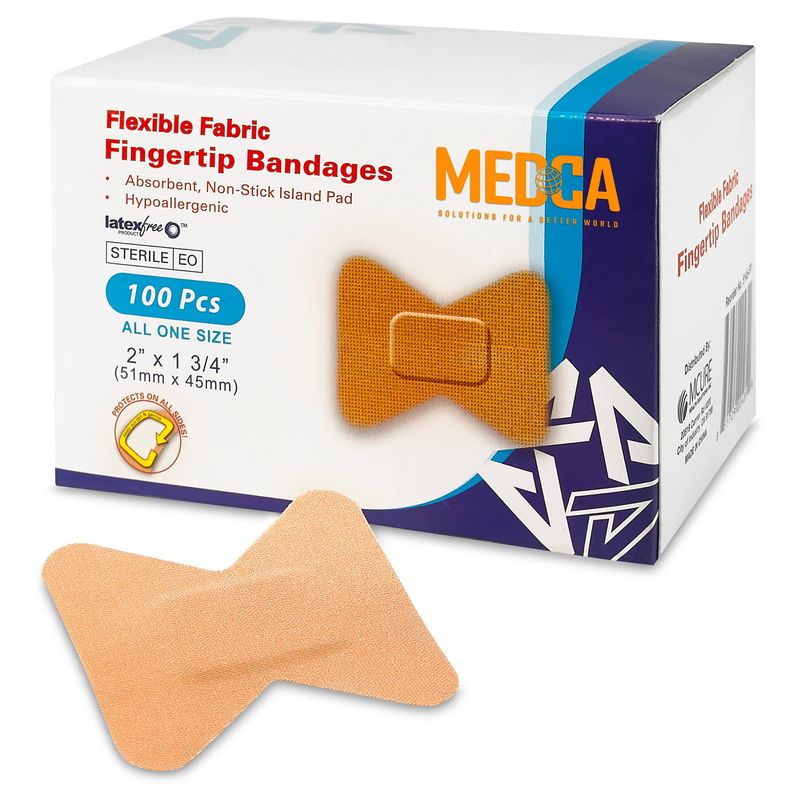 Flexible Fabric Plasters - Flex Fabric Adhesive Plasters Finger-Tip ...