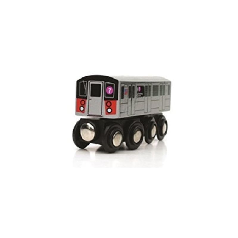 Munipals Wooden Railway NYC Subway Car 7 - Online Marketplace - EveryMarket