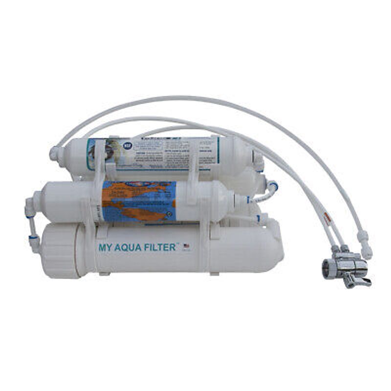 5 Stage 75GPD Portable Countertop Reverse Osmosis RO System with DI 0 ...