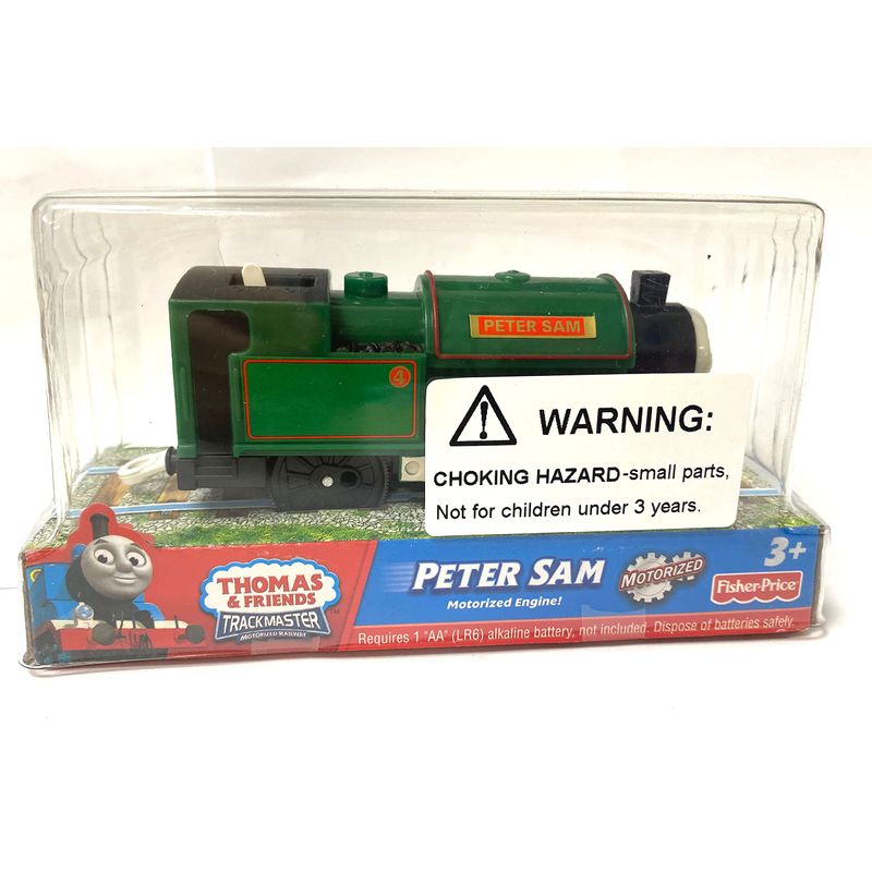 Motorized Peter Sam Train Engine Toy Set, Battery-Powered Train’s ...