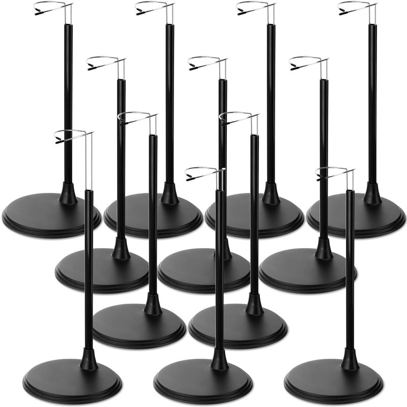 Yaocom 12 Pcs Adjustable Doll Stand Display Holder Action Figure Stands ...
