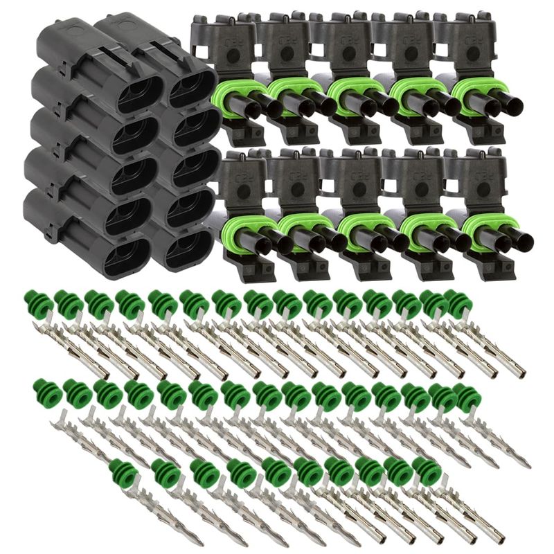 2-PIN (Conductor) 20 amps Weather-Pack Series, Sealer Terminals ...