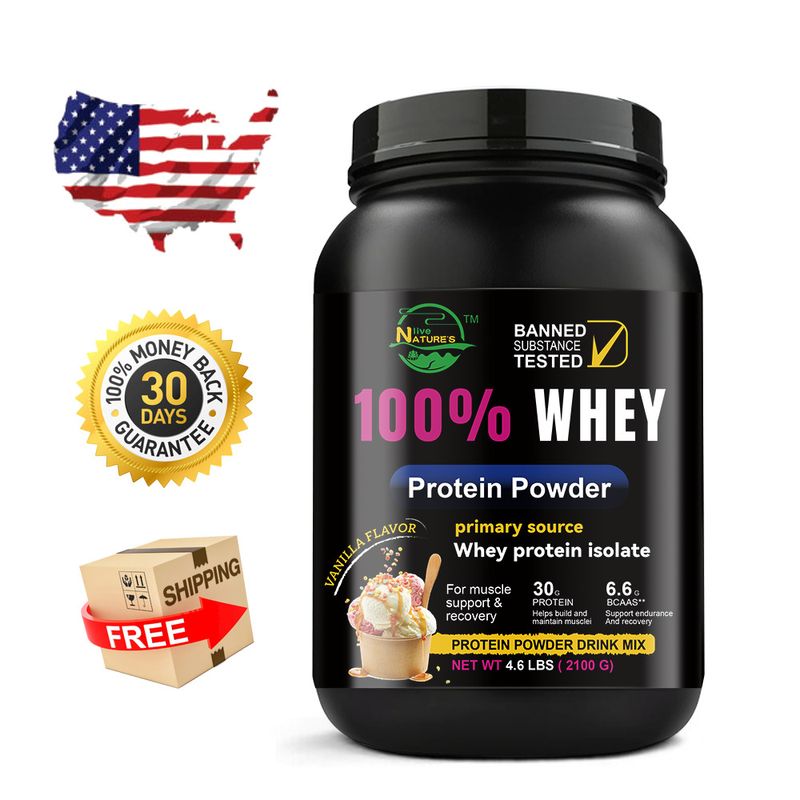 100% Whey Protein Powder,Muscle Builder & Muscle Recovery,Vanilla ...