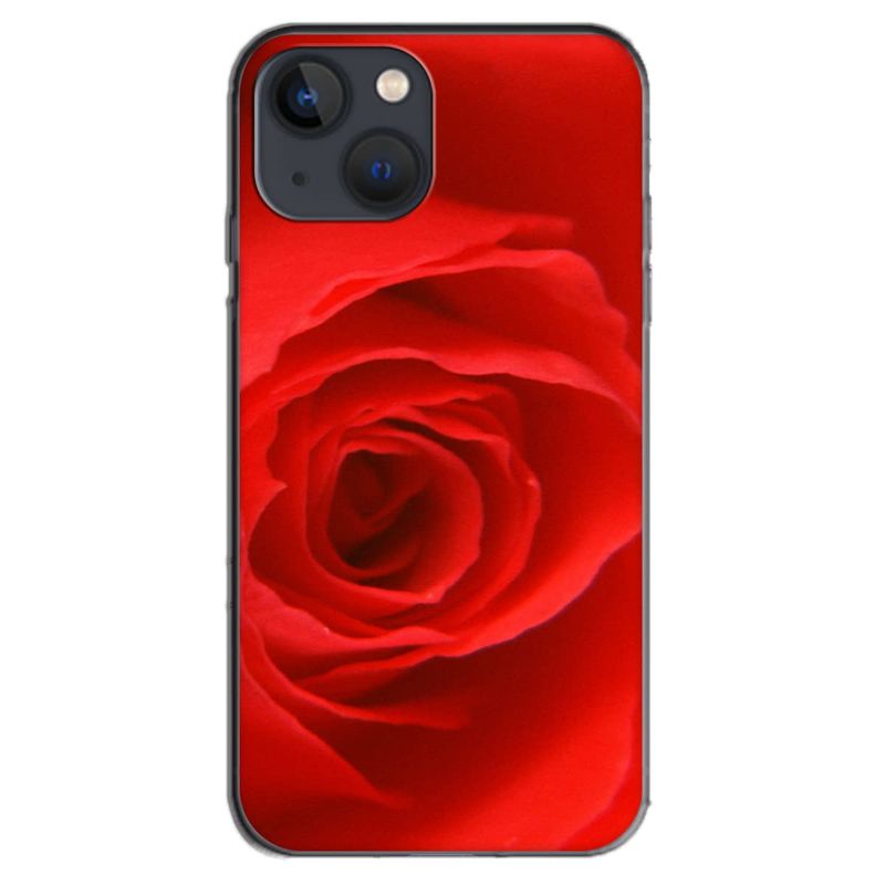 Mac Harrier iPhone 15 Hard Case Rose - Red Pattern Clear Smartphone ...