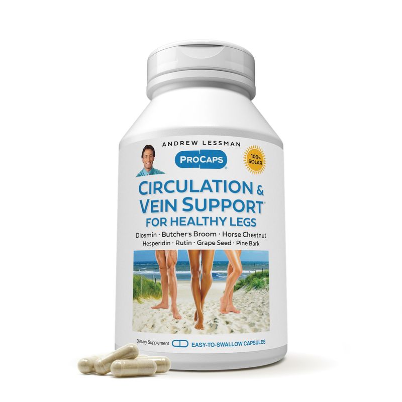 ANDREW LESSMAN Circulation, Vein Support for Healthy Legs 60 Capsules ...