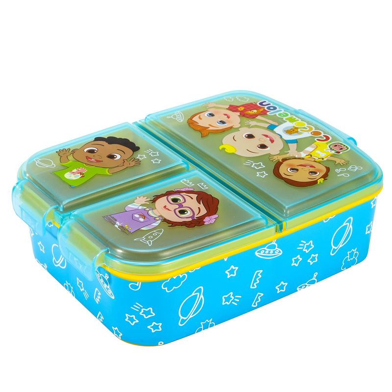Zawadi Global Cocomelon Kids Childrens Multi Compartment Rectangular ...