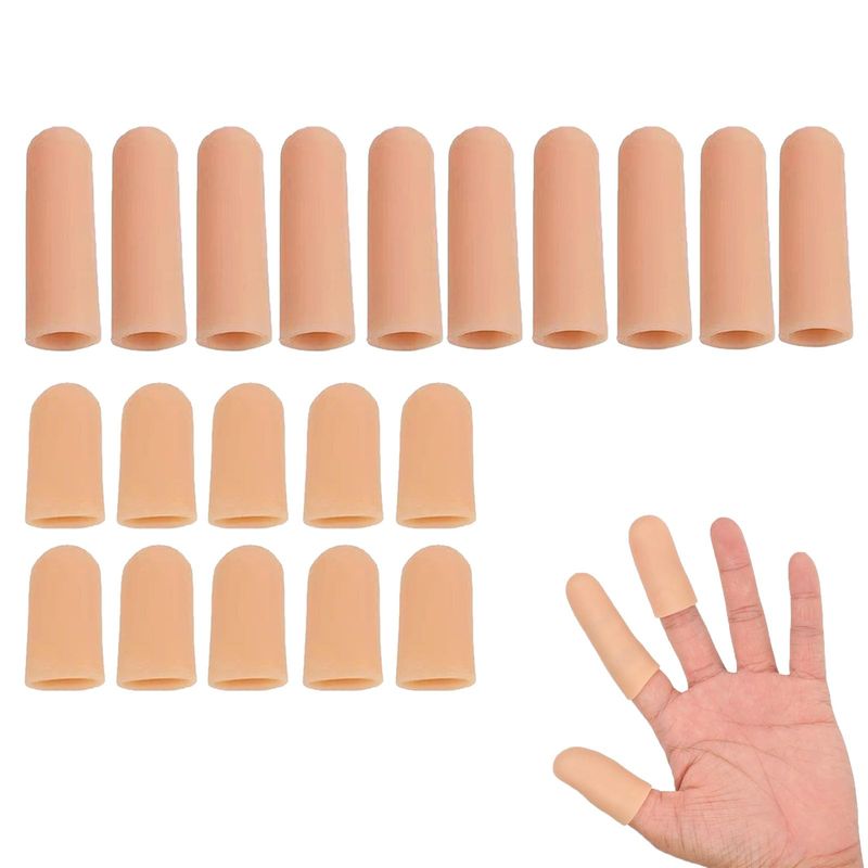 20pcs Silicone Finger Protectors,Gel Finger Cots Silicone Finger Cover ...