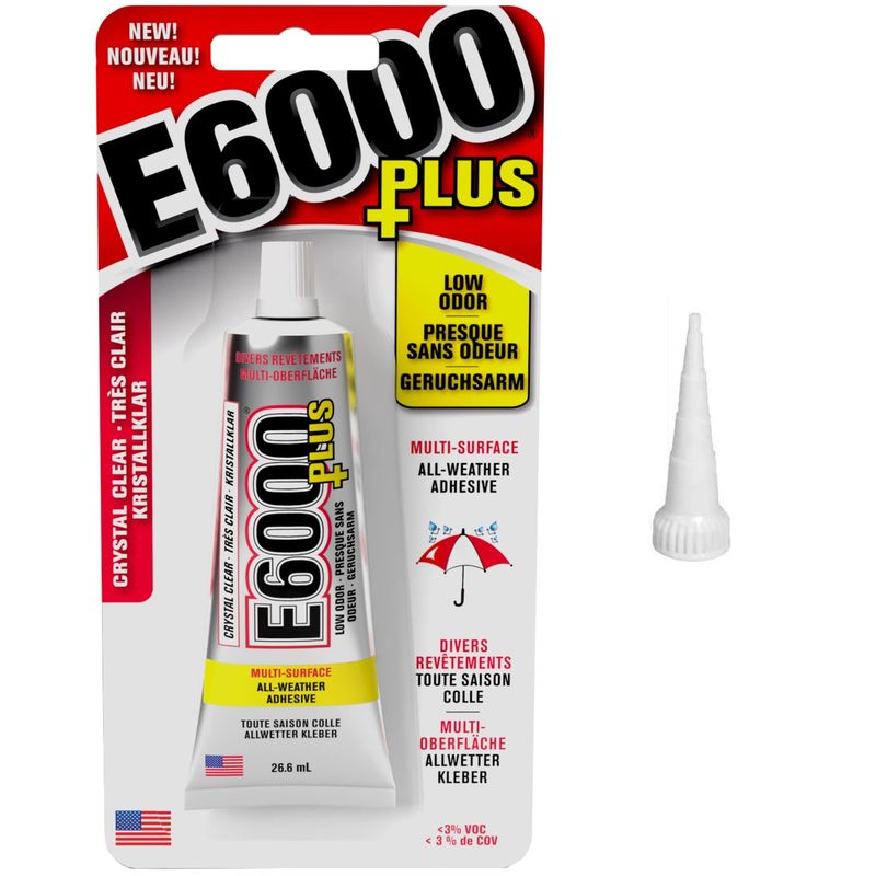 Original E6000 PLUS 26.6ml Industrial Strength E6000 Clear Glue with ...