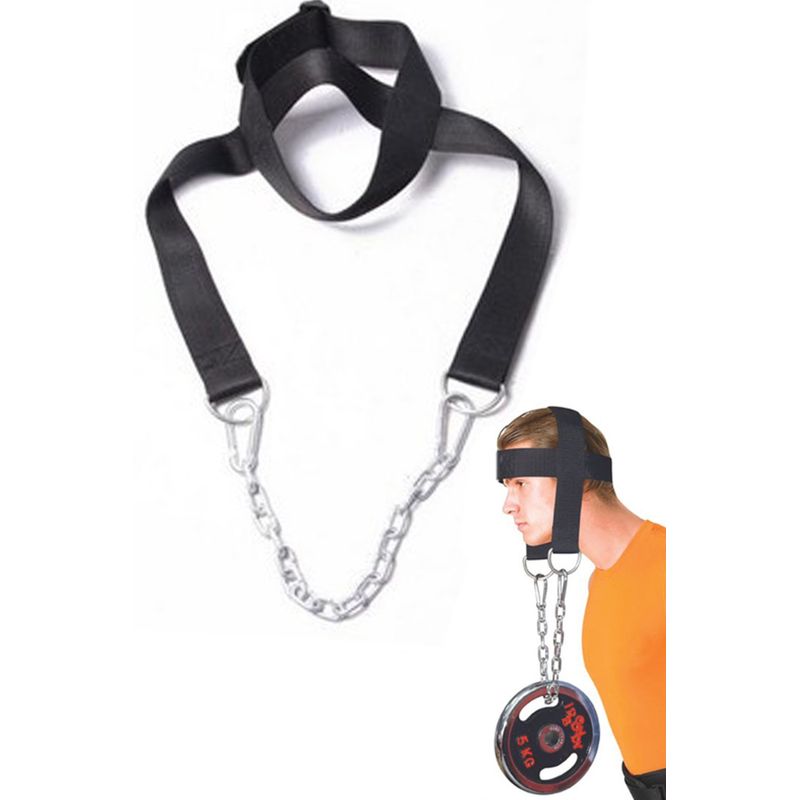 (afromarket) Head Strap Harness Head Neck Muscle Training Neck Muscle Training Strength Exercise ...