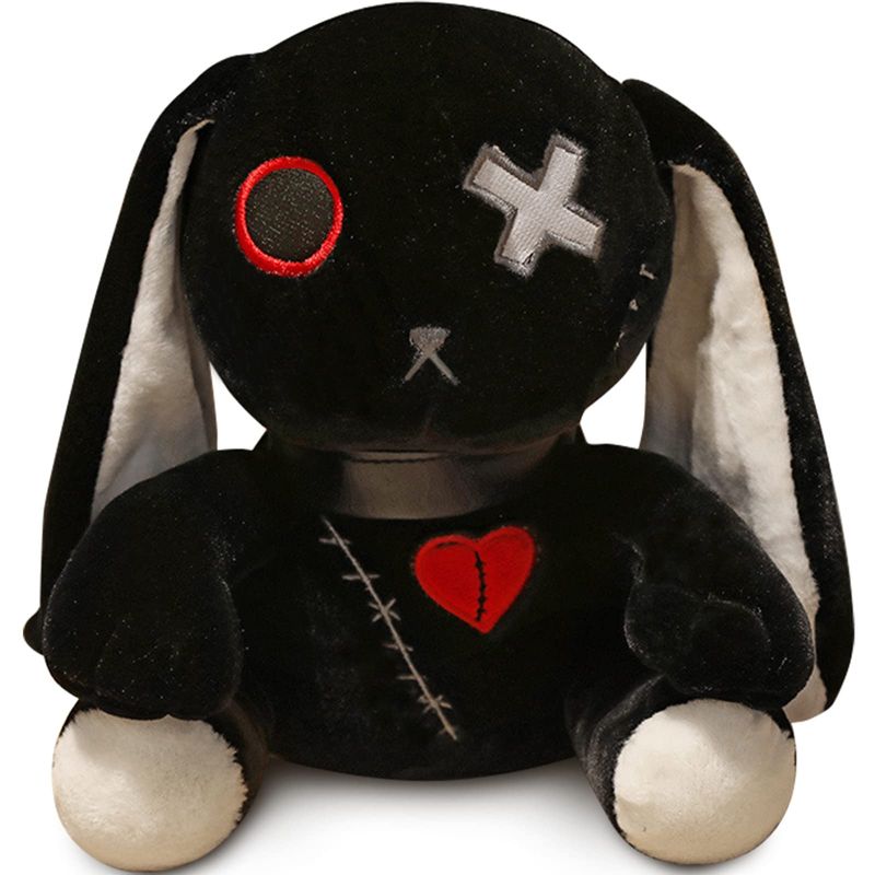 Qleewei Goth Bunny Plush Rabbit Stuffed Animal Horror Plushies Easter ...