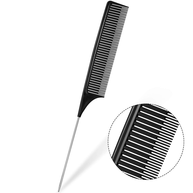 Coloring Highlighting Comb Rat Tail Comb Stainless Steel Pintail Comb ...