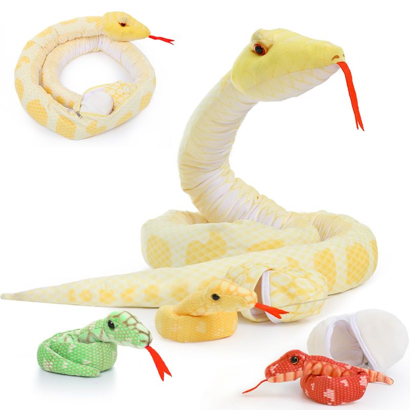 Tezituor Giant Realistic Snake Stuffed Animal, Large 79 Inch Long ...