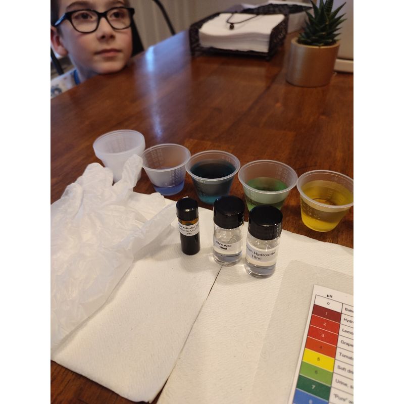 Universal Indicator Ph Experiment Kit With Acid And Base Complete ...