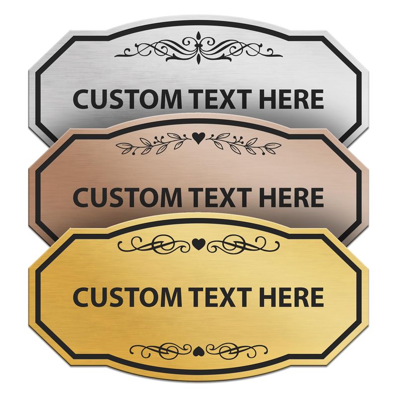 Customizable Signs for Outside/Victorian Fancy Customized Door Sign ...