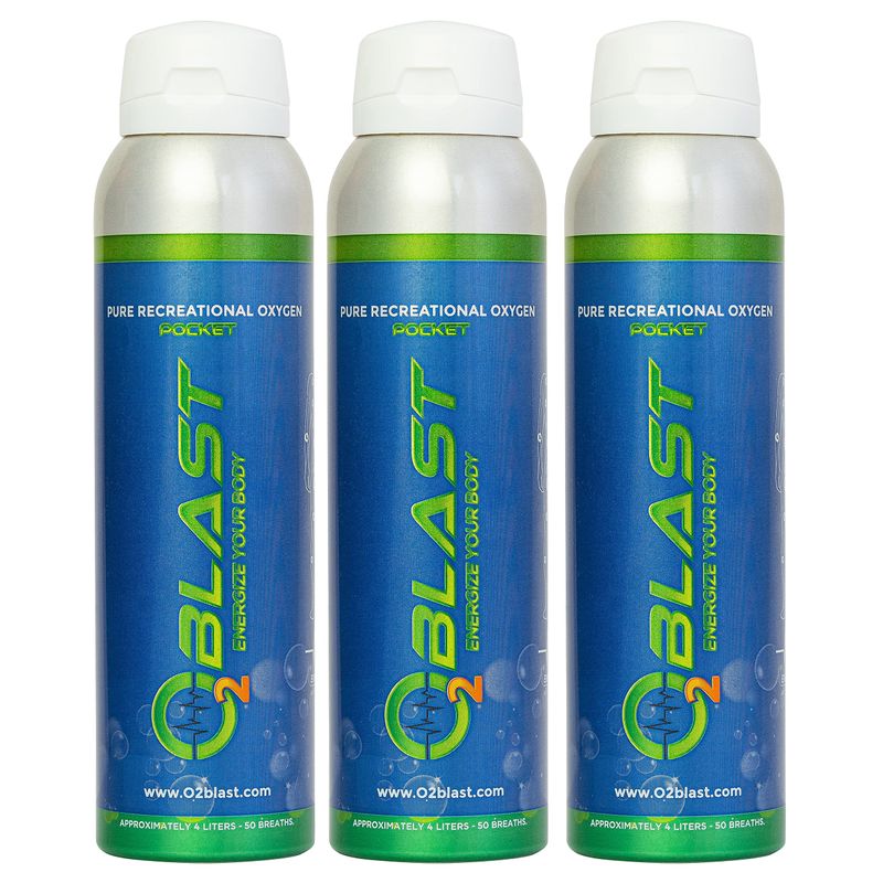 O2 Blast - 99.7% Pure Oxygen Supplement, Quick Recovery for Exercise ...