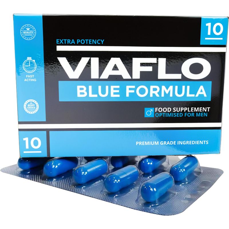 VIAFLO Blue | High Dose 900mg Supplement, Fact Acting, Long Lasting ...