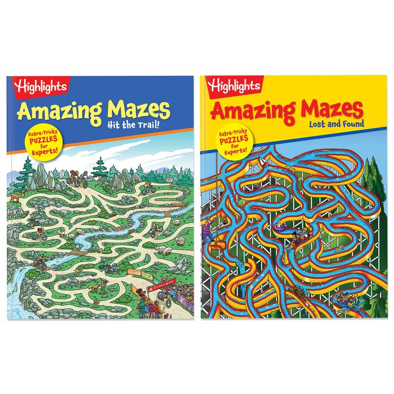 Highlights Amazing Mazes Expert Maze Books for Kids Ages 6 and Up, 144 ...