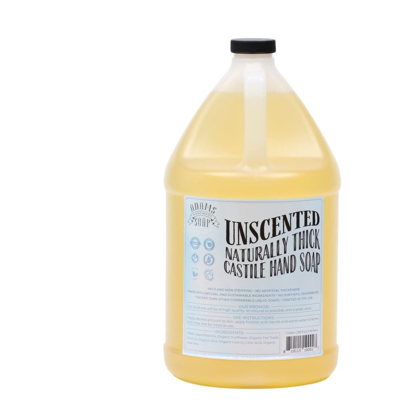 Adams Handmade Soap Thick Castile Liquid Hand Soap 1 Gallon Refill ...