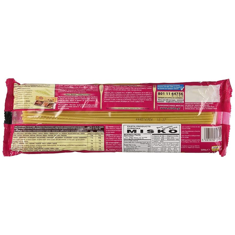 Misko #2 Greek Macaroni Pastitsio Pasta Noodles 500g (5 Pack) - Online ...