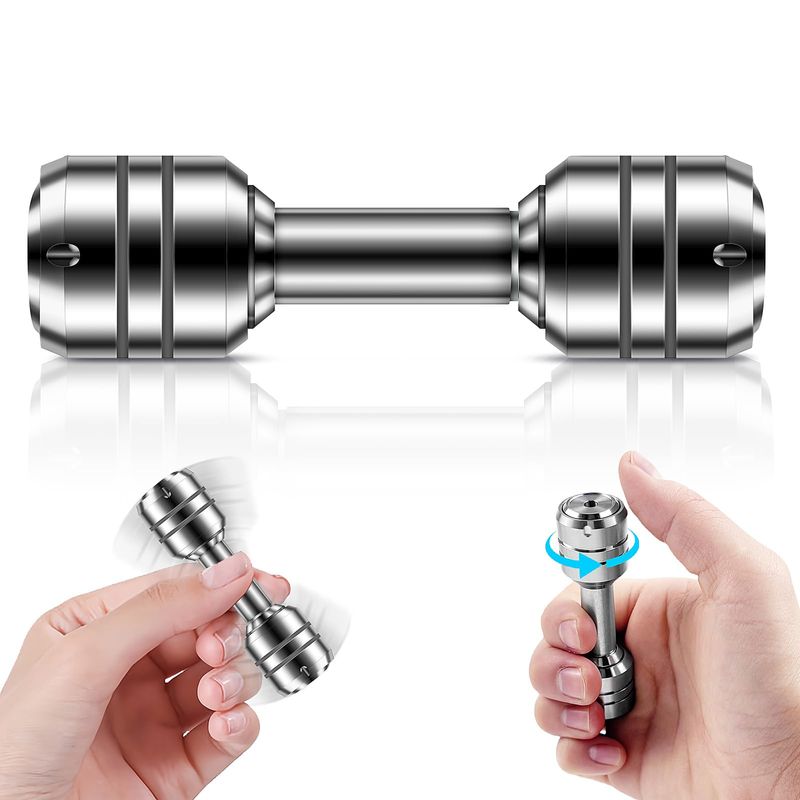 Fidget Toys Fingertip Dumbbell for Adults,2 in 1 EDC Metal Fidget ...