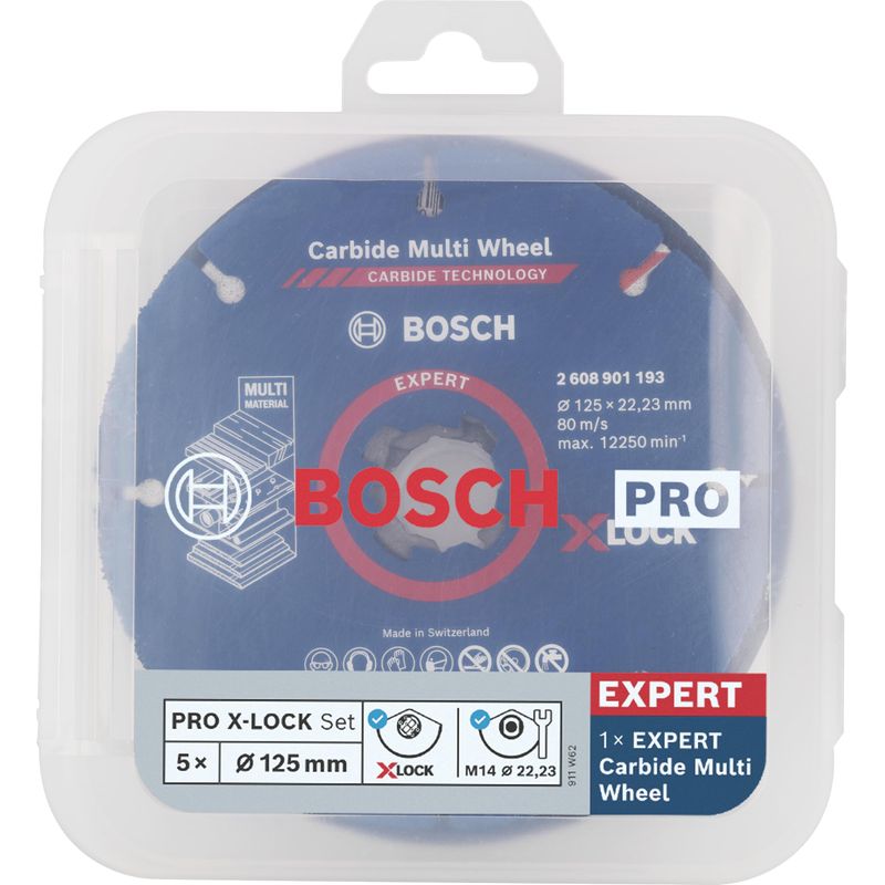 Bosch Professional 2608619374 5-Piece X-LOCK Cutting Discs Set ...
