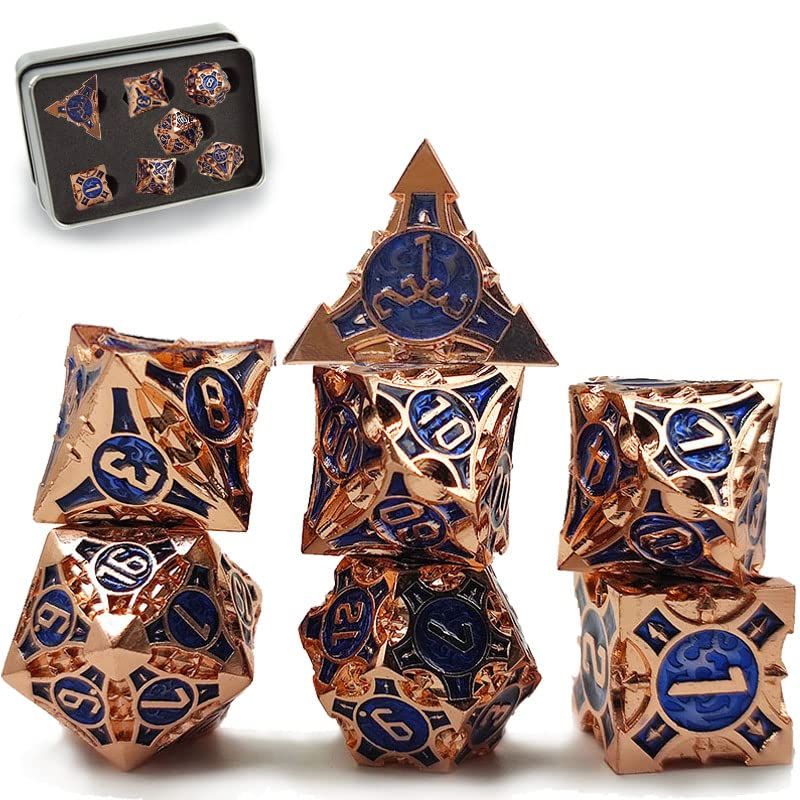 Dice, DND Dice Set, D&D Dice, Metal Dice Set, Dice Role Playing Game, DND Dice Metal RPG, DND ...