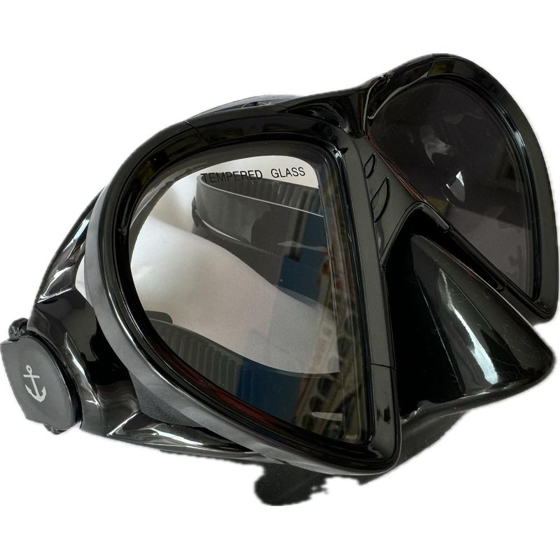 Anchor Wave Diving Mask, Silicone Frame with Tempered Glass Lenses ...