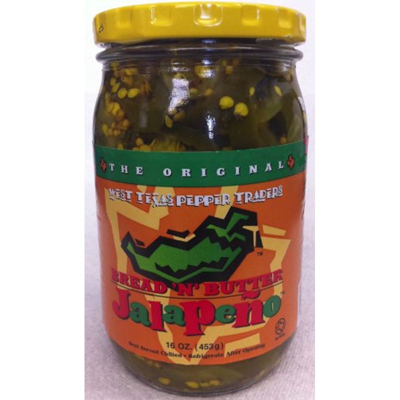 West Texas Pepper Traders Bread N' Butter Jalapeno Peppers Sliced 16oz ...