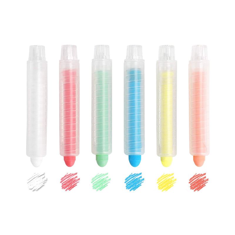 Childrens Drawing Chalks Kids Toddlers Colored Dustless Chalk Teachers ...