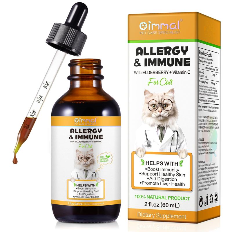 Cat Allergy Relief, Cat Itchy Skin Relief, Antihistamine for Cats, Cat ...