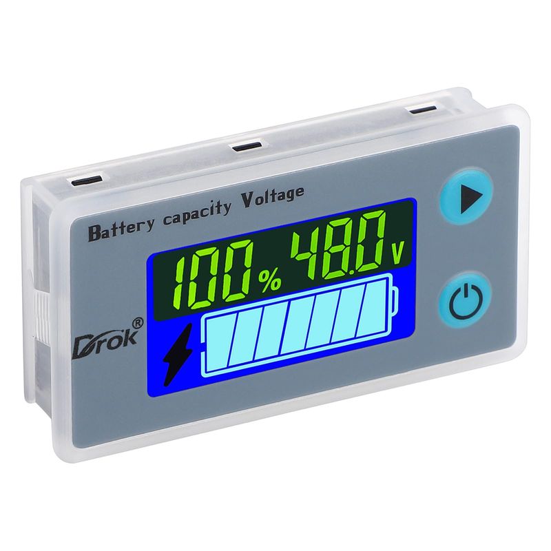 DROK 48V Battery Checker 10-100V 12V 36V 24V 48V Electric Board Battery ...
