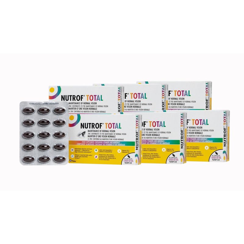 180 Nutrof Total Capsules – Eye Health Supplement with Lutein ...
