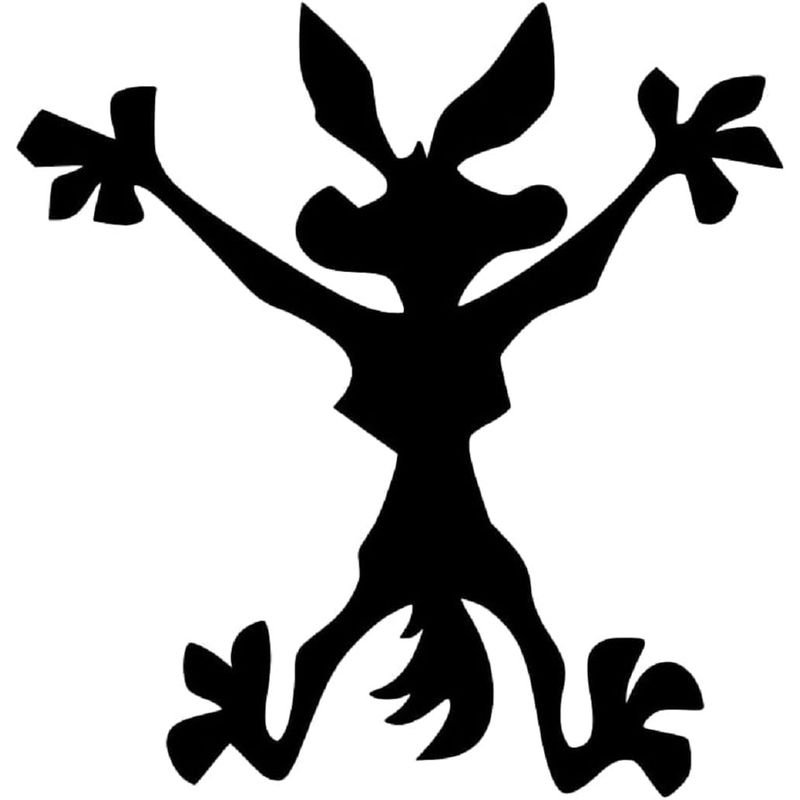 Wile Coyote Splat Vinyl Sticker for Car Window Bumper Truck Vinyl Decal ...