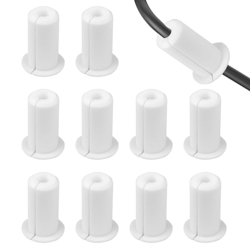 Modixun 10 Pack Cable Grommet for 19mm Wall Hole, Silicone Wall Cable ...